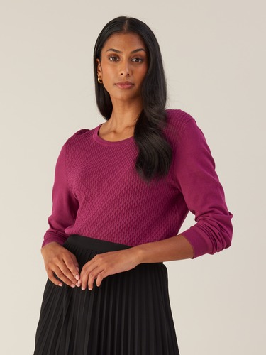 Mini Cable Knitwear Top