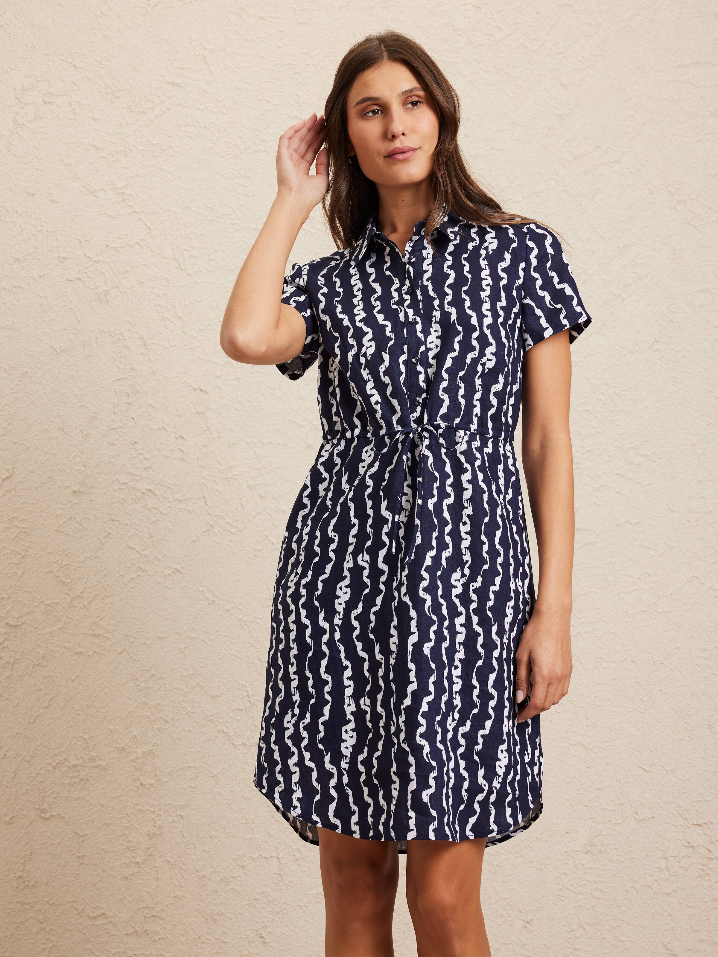 Frankie Linen Shift Dress - JacquiE Online