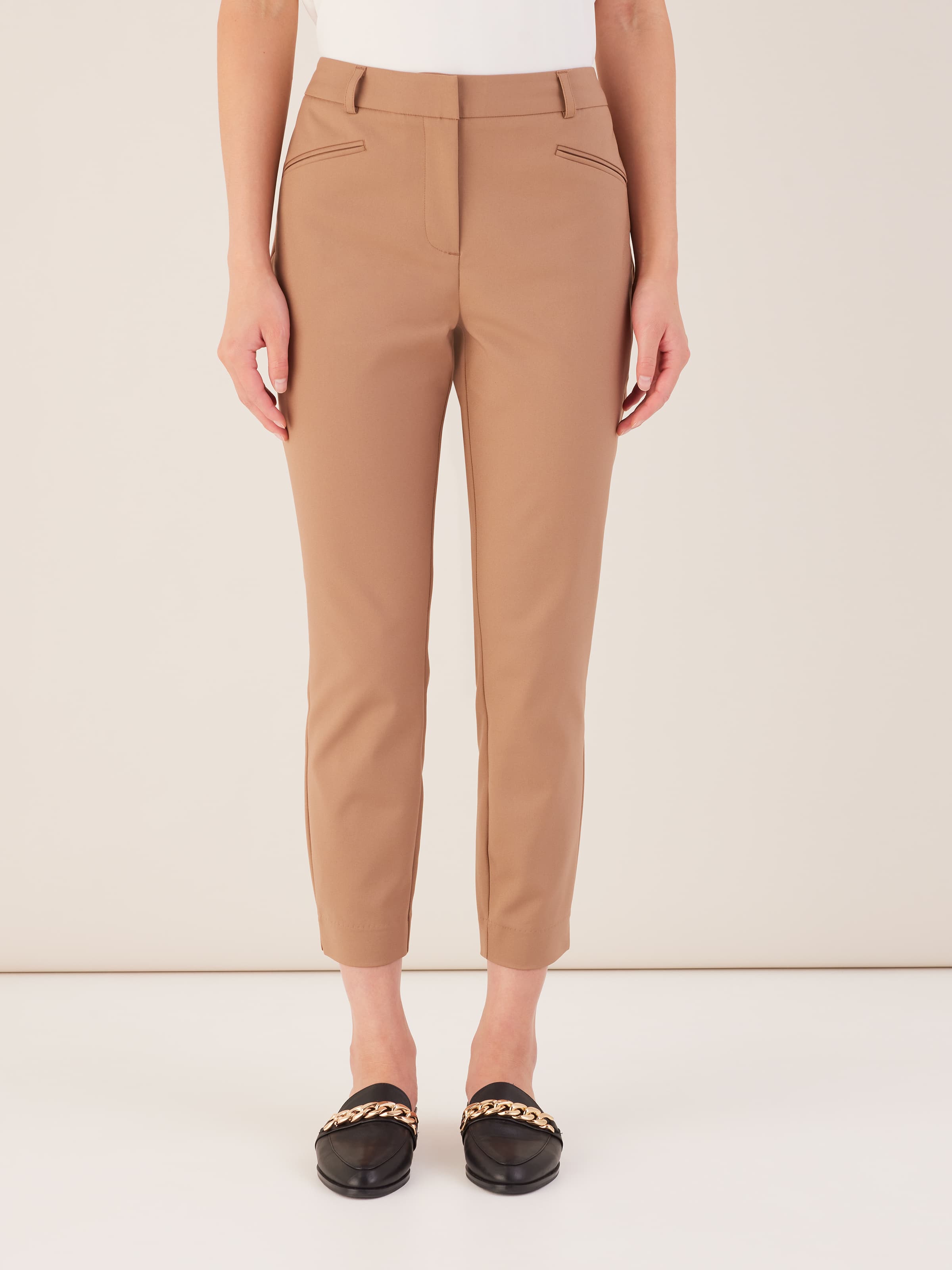 Alice Slim 7/8Th Pant Walnut - JacquiE Online