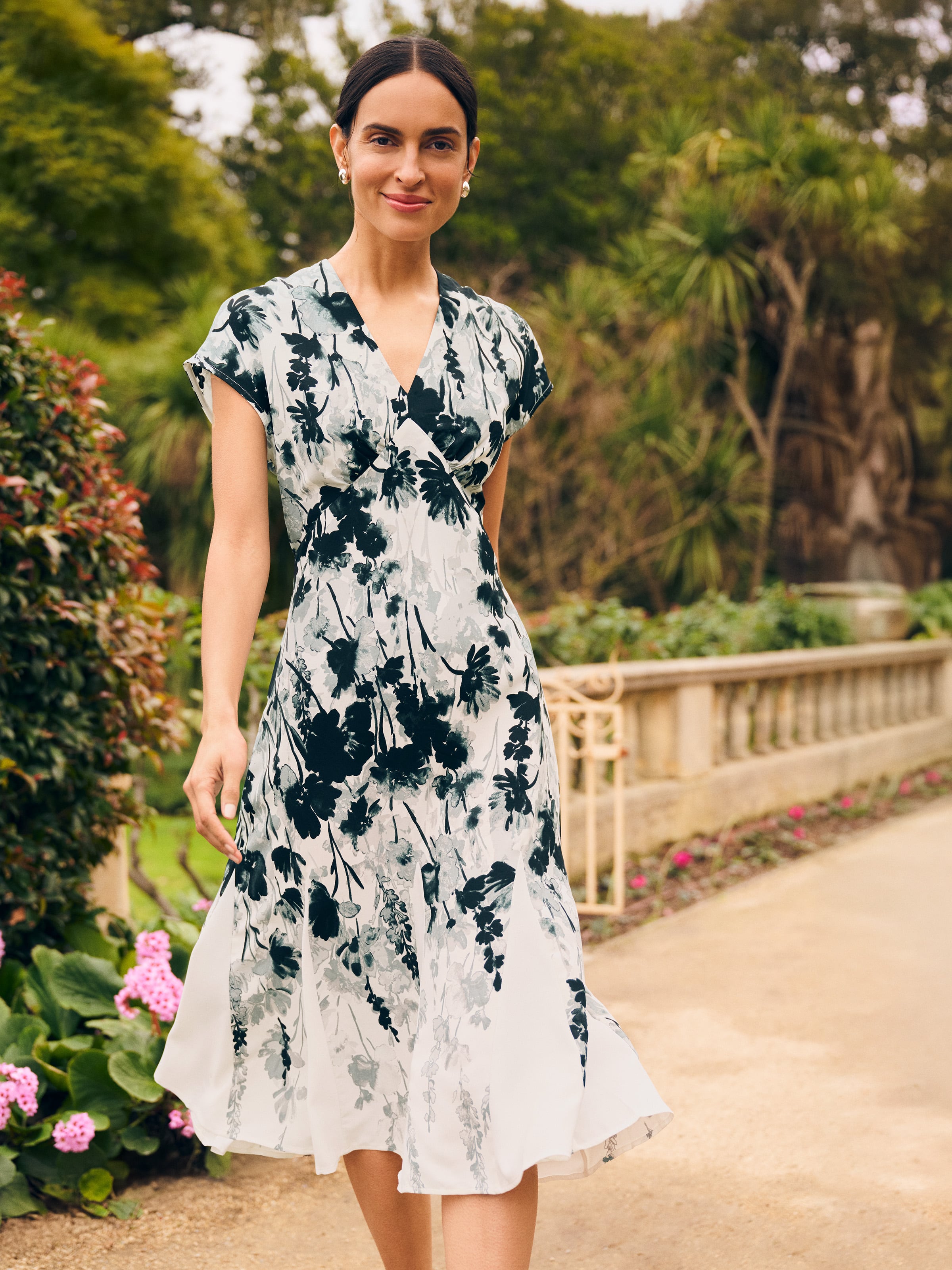 Everly Godet Spliced Dress Shadow Stem - JacquiE Online