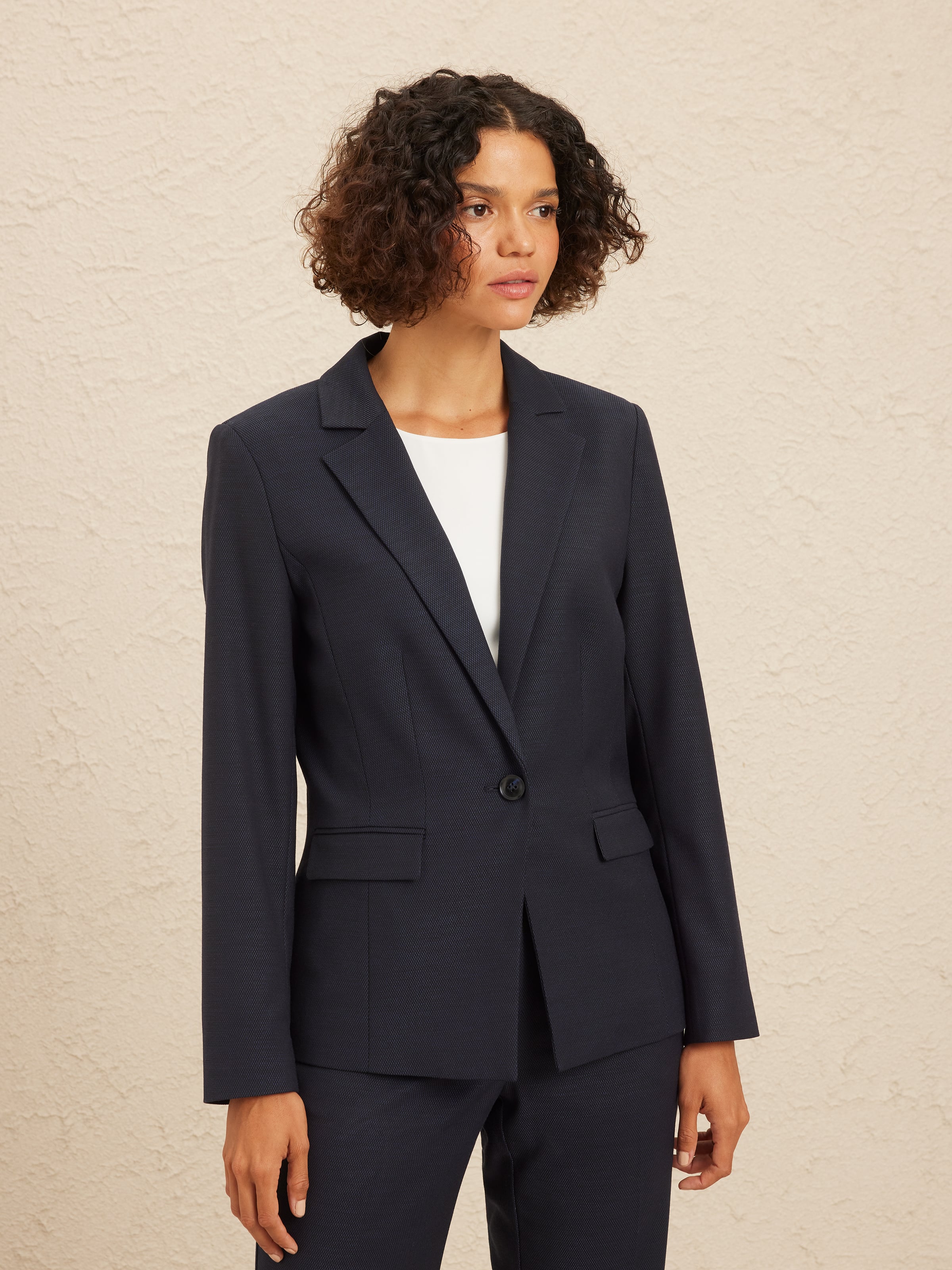 Navy Texture Classic Suit Jacket Navy Texture - Smiggle Online