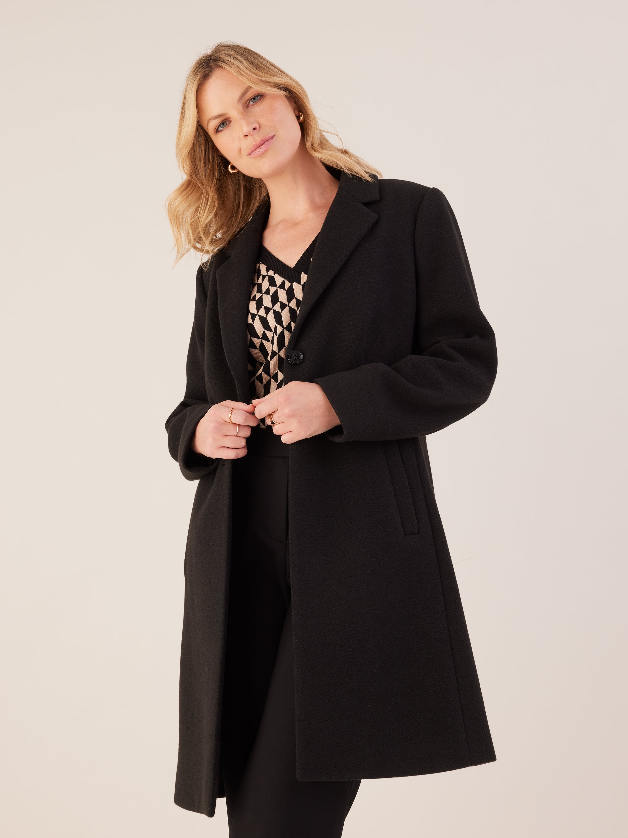 Cromby Two Button Coat - JacquiE Online