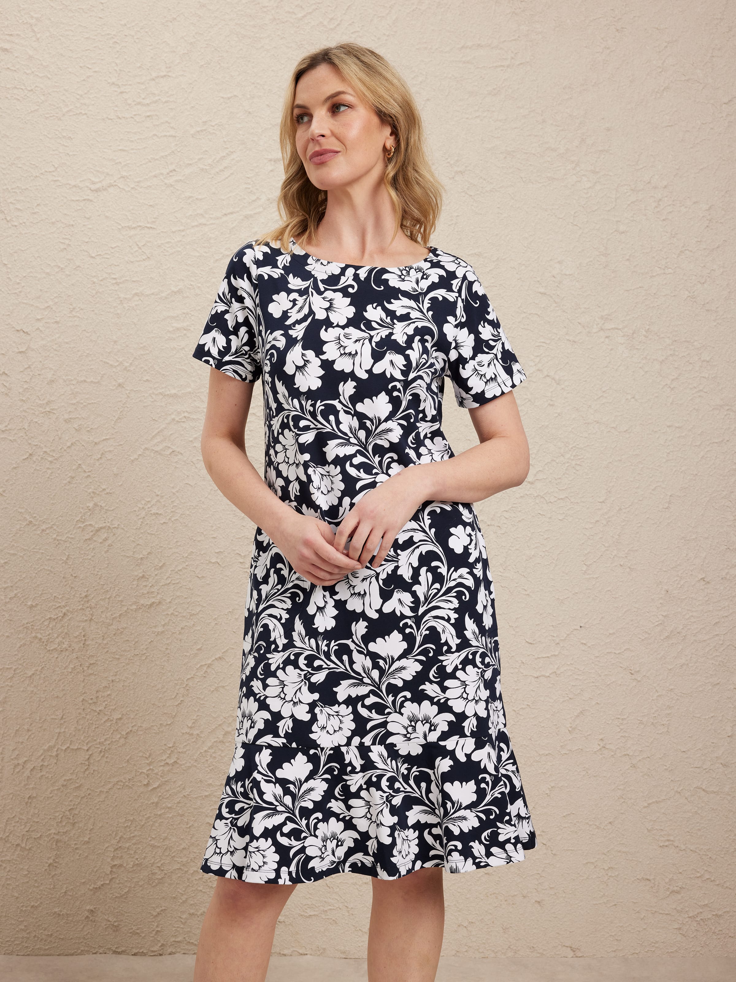 Trixie Frill Hem Tee Dress - JacquiE Online