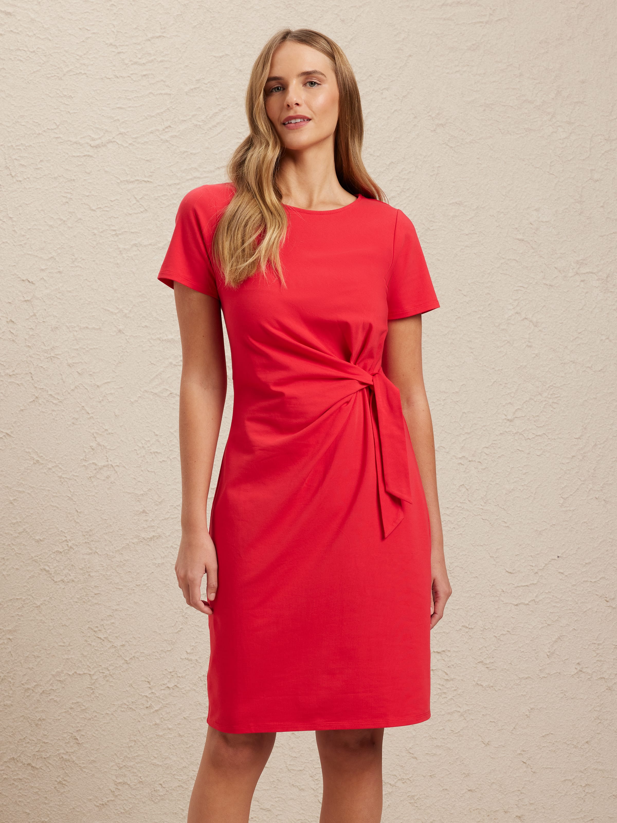 Sue Side Tie Tee Dress - JacquiE Online