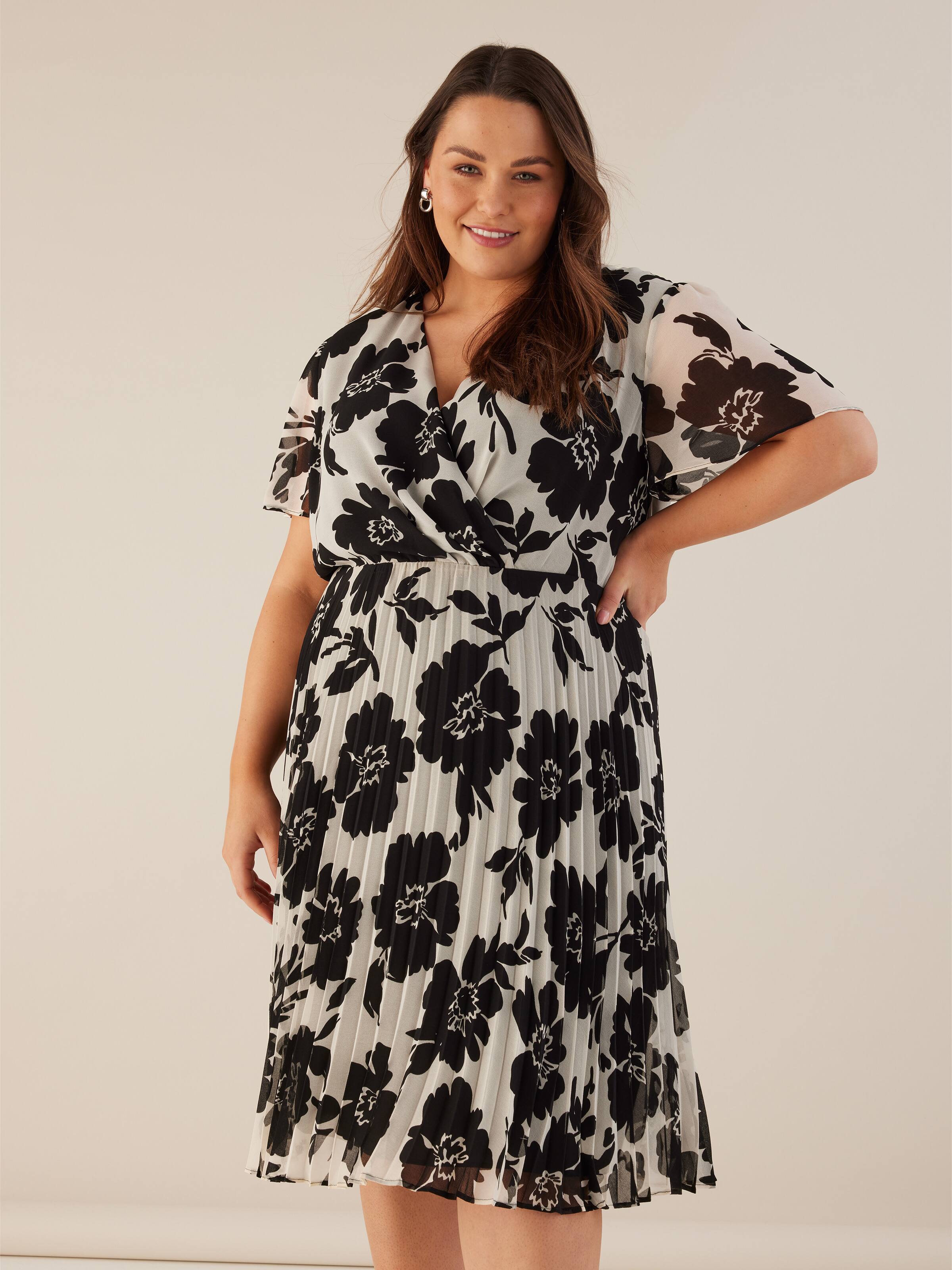 Curve Erin Dress Divine Mono - JacquiE Online