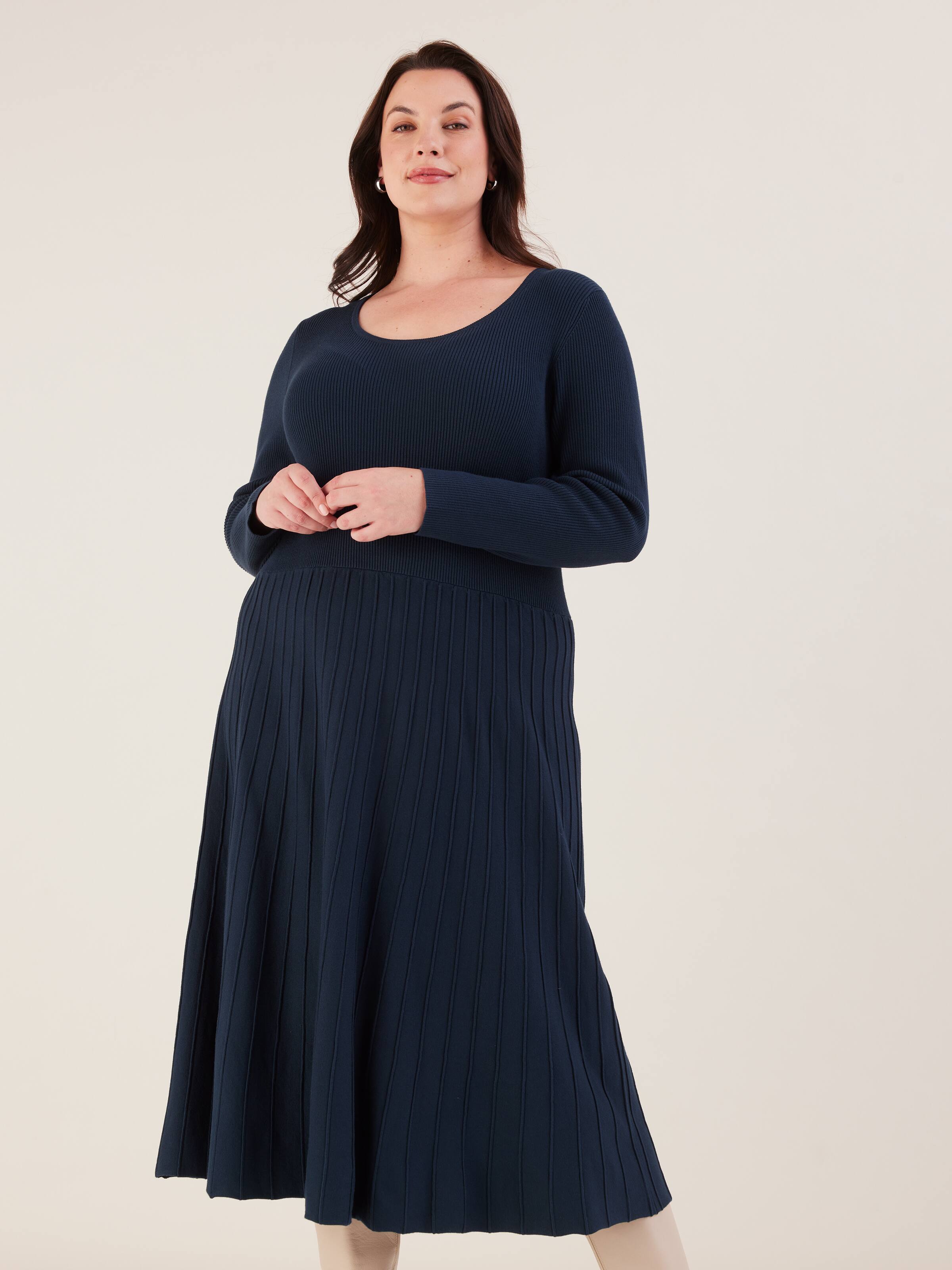 Curve Ines Knit Dress - JacquiE Online