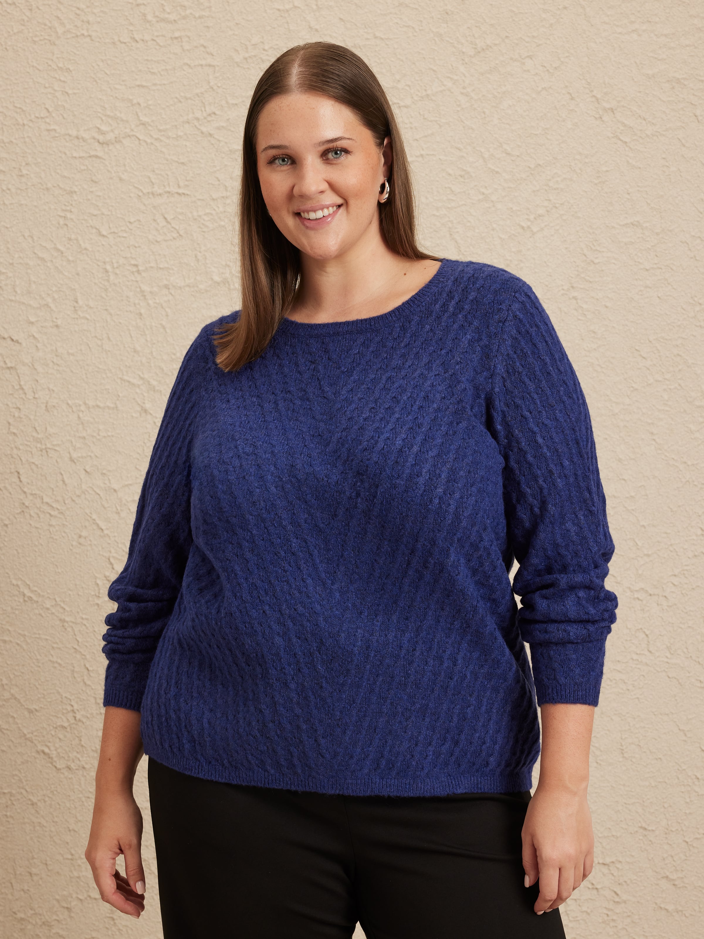 Curve Maggie Jumper Jacaranda - JacquiE Online
